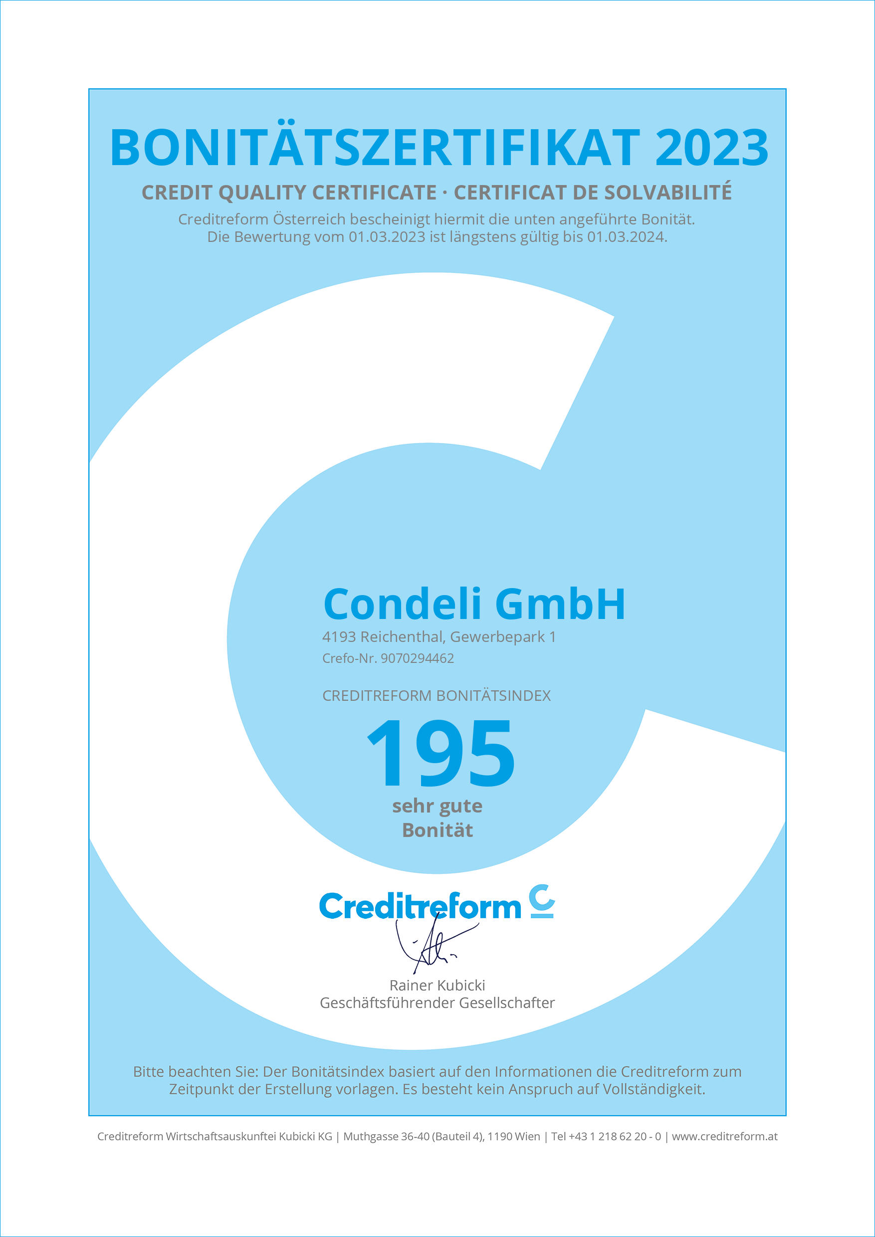 Condeli - The Lasagne & Convenience-Specialist